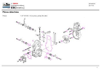 POCHETTE DE JOINT 1427010003 REGULATEUR POMPE BOSCH RSV
