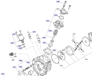 culasse assemble 28491150 de pompe CR DELPHI DFP6